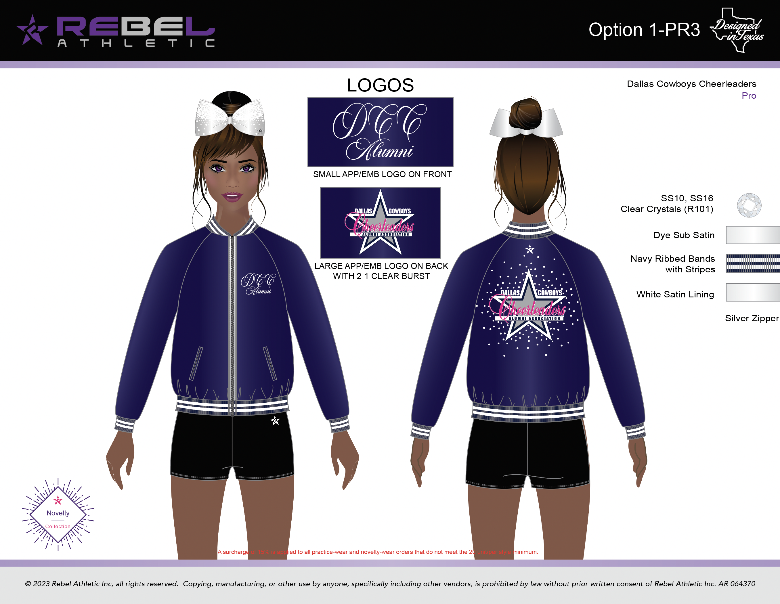 DCC Pro Warmup Bomber-Alum – Shop Rebel Cheer